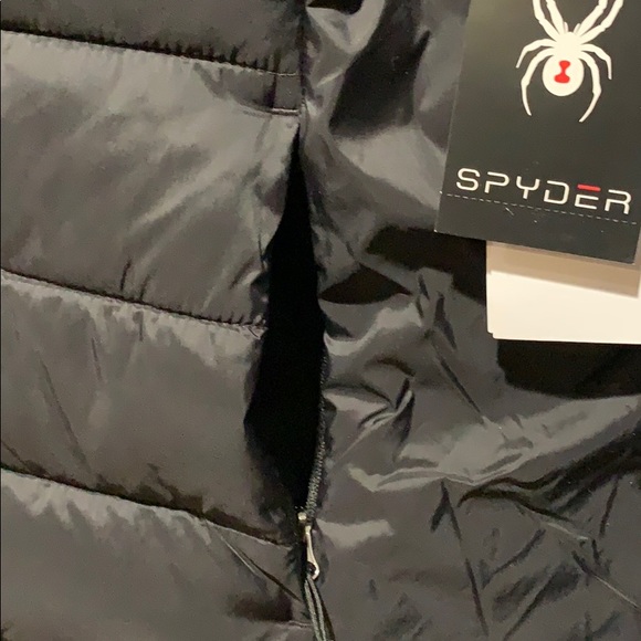 Spider | Jackets & Coats | Spyder Women Black Thermaweb Puffer Hooded ...